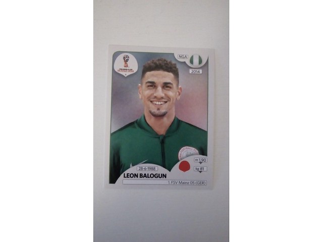 Panini FIFA 2018 Russia sličica broj 326
