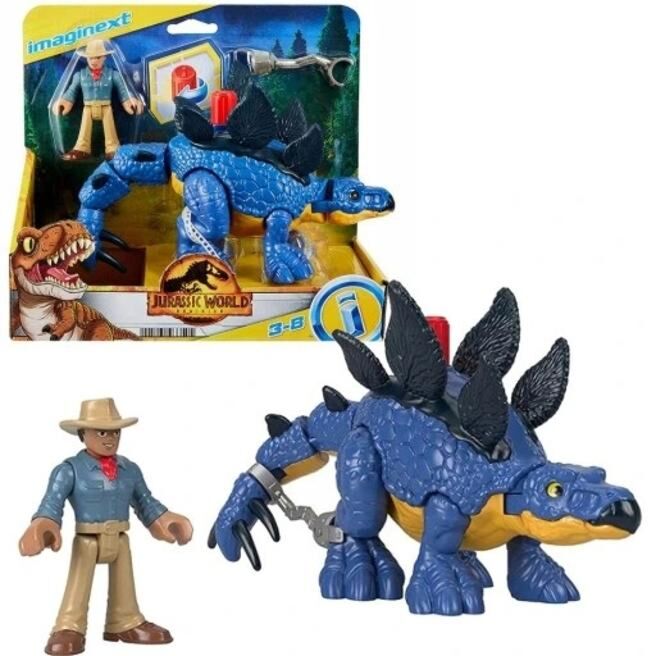 Magaza Mattel Imaginext Jurassic World Dominion - Stegosaurus & Dr. Grant