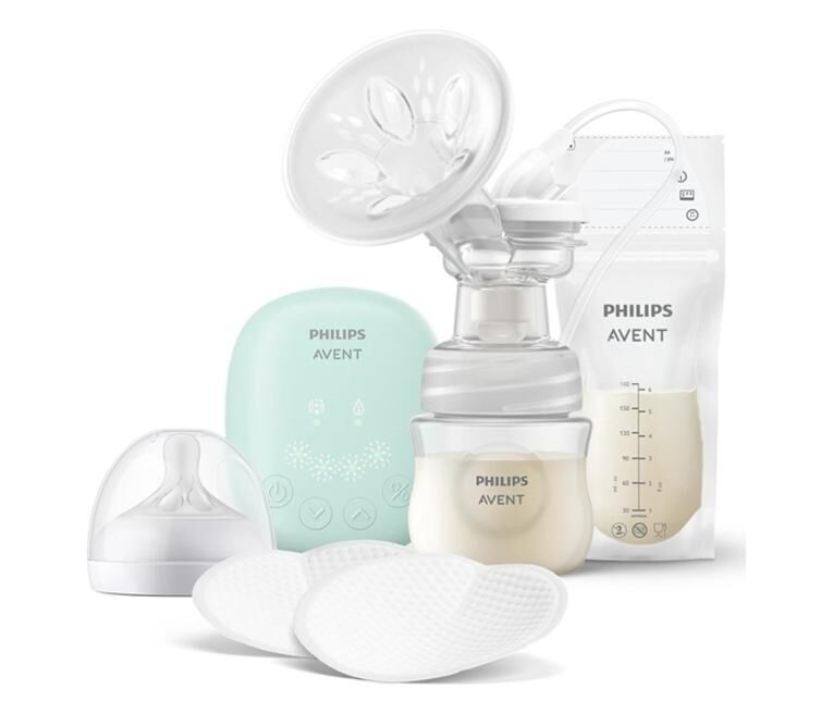 Avent El pumpica essential+5kesica za mleko+4tupfe SCD323/20