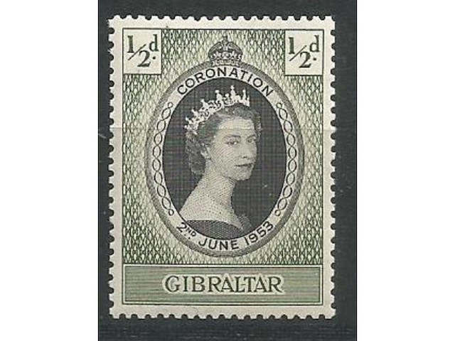 Gibraltar,Krunisanje Elizabete II 1953.,čisto