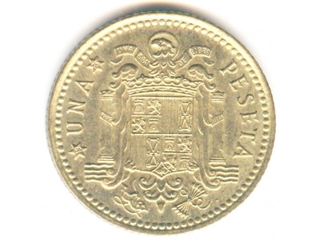 Spanija 1 peseta 1975 aUNC