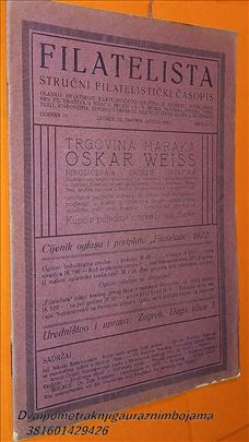 Filatelis glasilo razni brojevi i godišta 1922