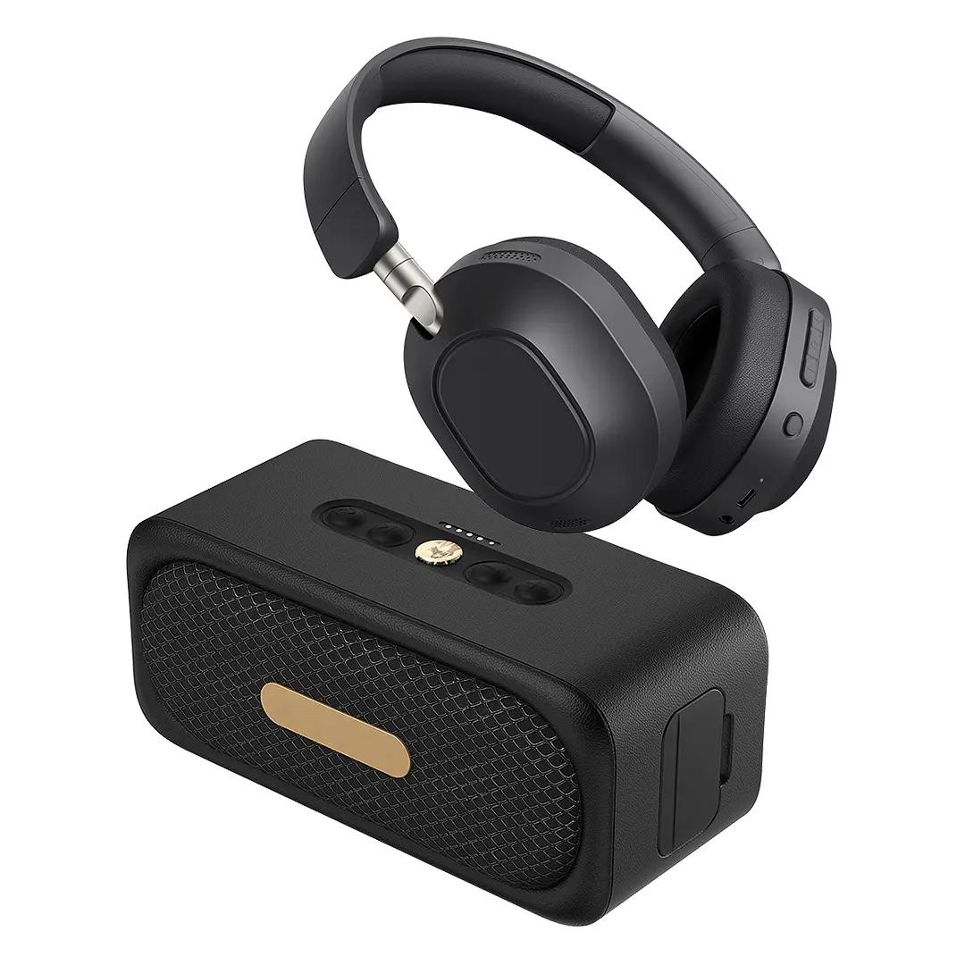 Audio set 2/1, slušalice i bežični zvučnik 2 x 10W, u luksuznoj poklon kutiji HENDRIX