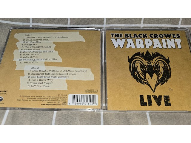 The Black Crowes - Warpaint live 2CDa , ORIGINAL