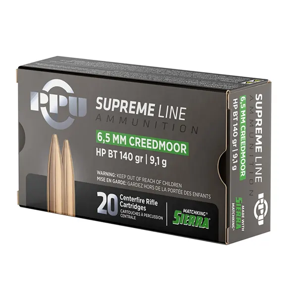 Karabinski metak PPU 6.5mm Creedmoor supreme SMK HP BT 9,1g 140gr