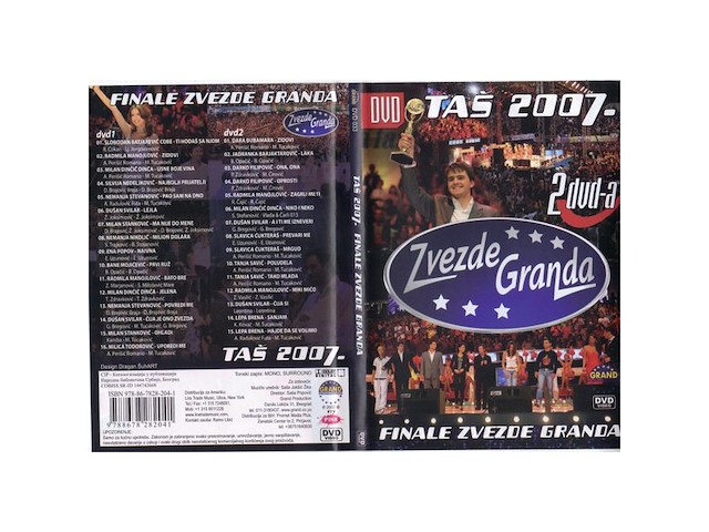 Zvezde Granda – Taš 2007. Finale Zvezde Granda 2DVD