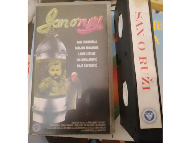 San o Ruži 1986 VHS Kaseta Original Rade Šerbedžija