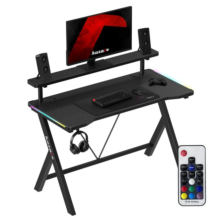 Huzaro Hero 1.9 Crni RGB Gaming sto 120x60cm