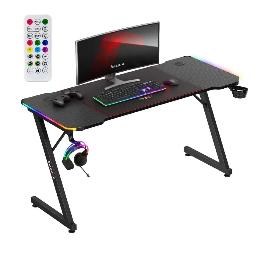 Huzaro Hero 3.3 Crni RGB Gaming sto 140x60cm
