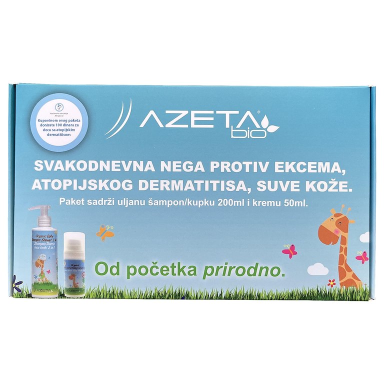 AzetaBio organski paket za ekcem, atopijski dermatitis i suvu kožu