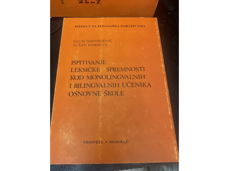 Ispitivanje leksičke spremnosti kod monolingvalnih i bi