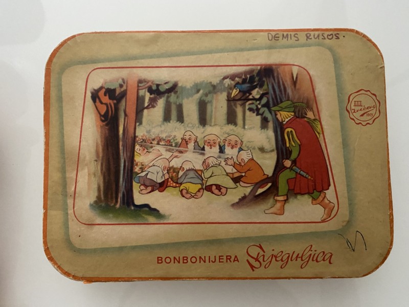 Bombonjera SNEGULJICA Zvecevo 1965.