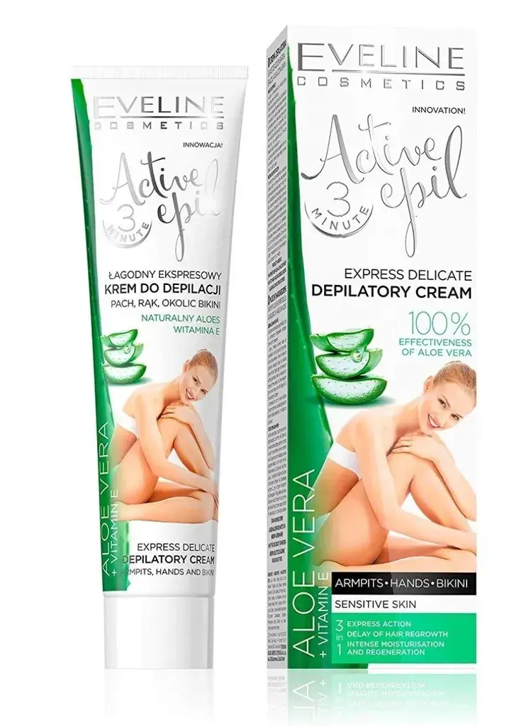 Eveline Krema za depilaciju Aloe Vera, 3 in 1, 125 ml