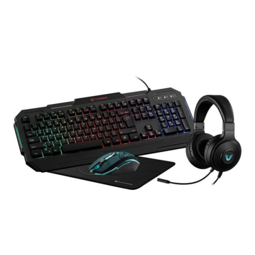 Tastatura + miš + podloga + slušalice USB Volkano VX Herac VX-147-BK[V3] US crna