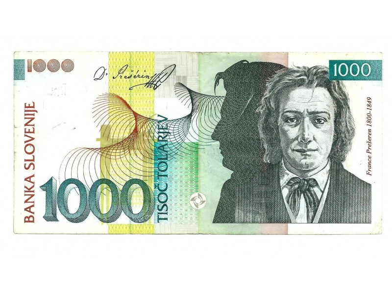 Slovenija 1000 Tolara 2004 Godine