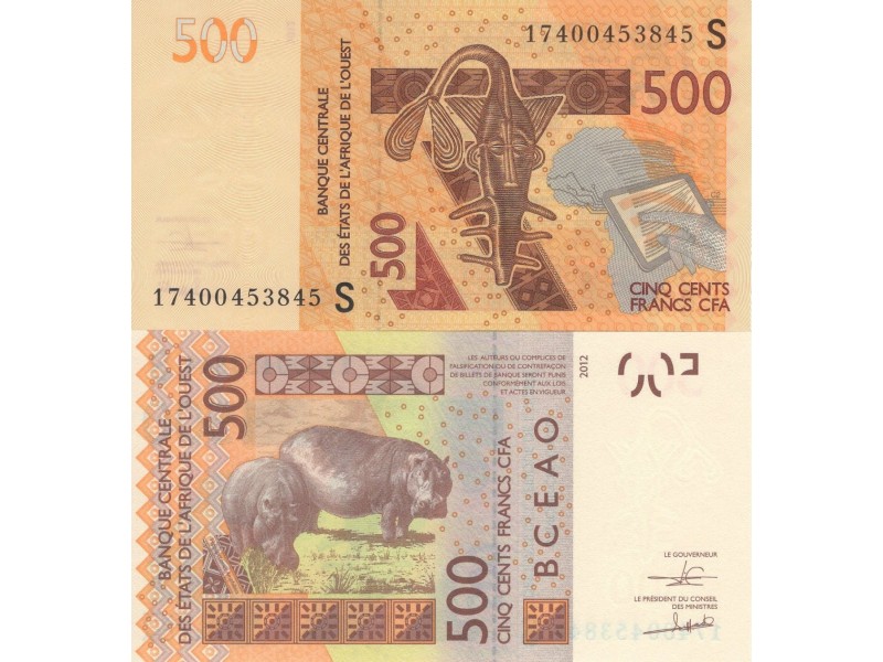 GUINEA BISSAU (W. A. S. ) 500 Francs 2017 UNC, P-919 (S