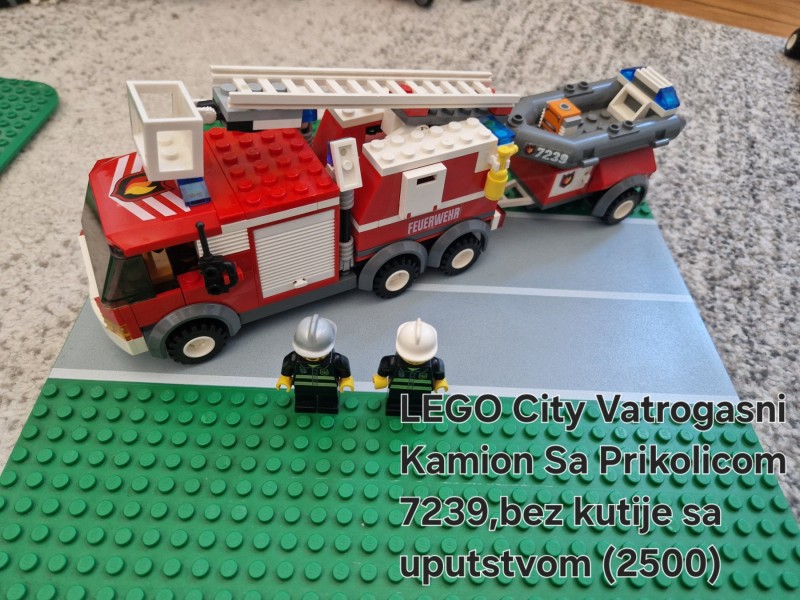 LEGO City Vatrogasni Kamion Sa Prikolicom 7239