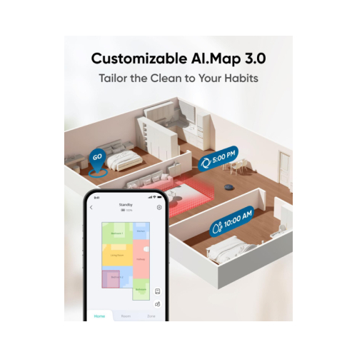 Eufy Omni X10 Pro MopMaster Robot Usisivač sa bazom beli