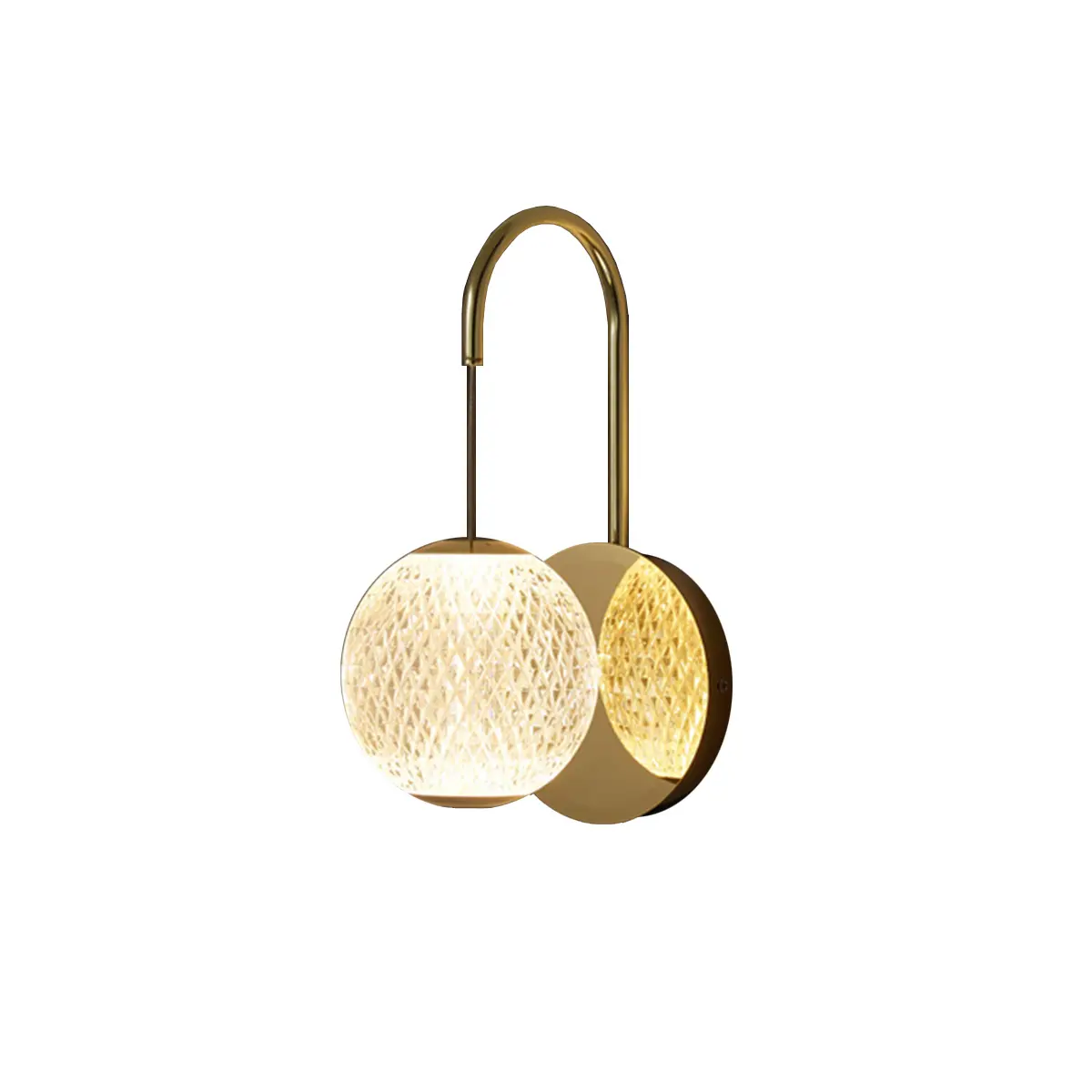 MALU HOME LED Zidna lampa ROUND GOLD 1.02372-Z120