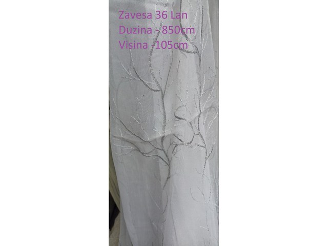 Zavesa 36 Lan Duzina - 850cm Visina -105cm