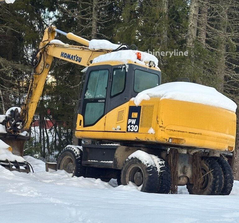 Komatsu PW130 *7.000hrs *ROTOTILT *2x Buckets bager točkaš
