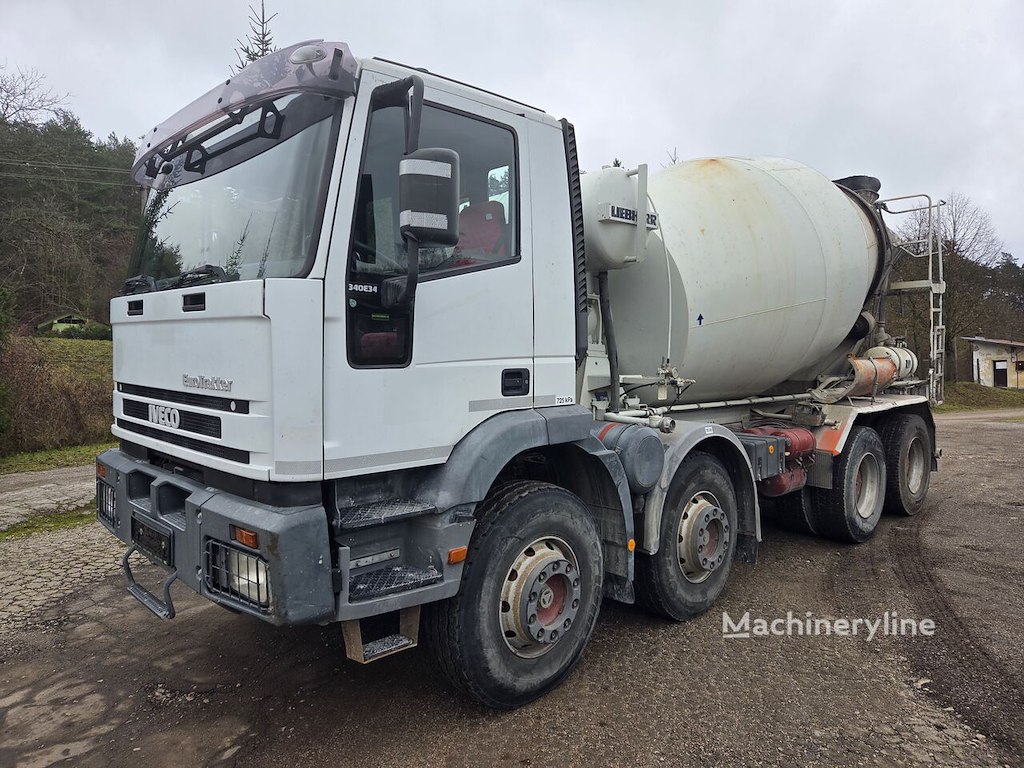 Liebherr na šasiji IVECO Eurotrakker 340E34 8x4 MIX kamion s mešalicom za beton