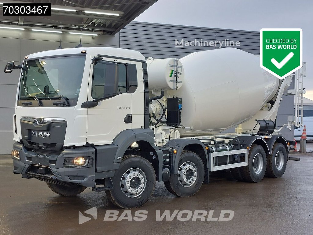 Novi MAN TGS 41.440 8X4 NEW! 12m3 Stetter Mixer Big-Axle Steelsuspension kamion s mešalicom za beton