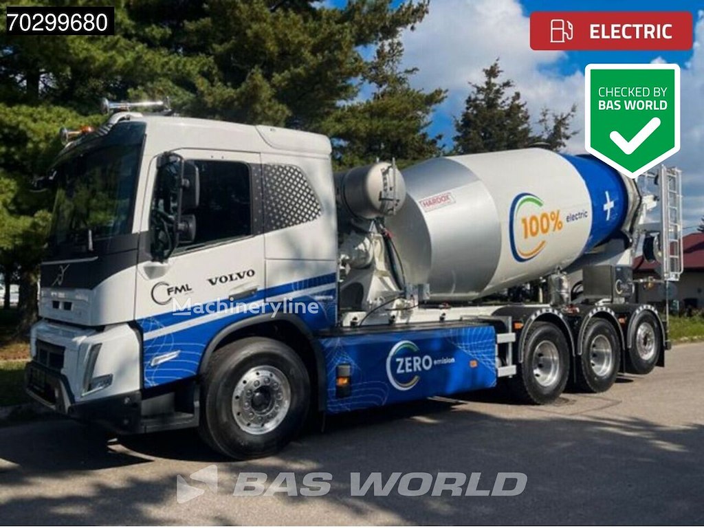 Novi Volvo FMX 670 8X4 100% ELectric! 490 kW 10m3 FML Mixer Lift/Steering A kamion s mešalicom za beton
