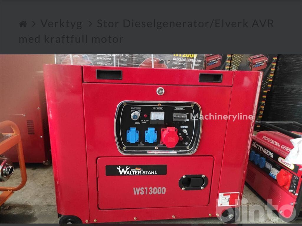 Prodaje se Walter 10 kW diesel generator na aukciji