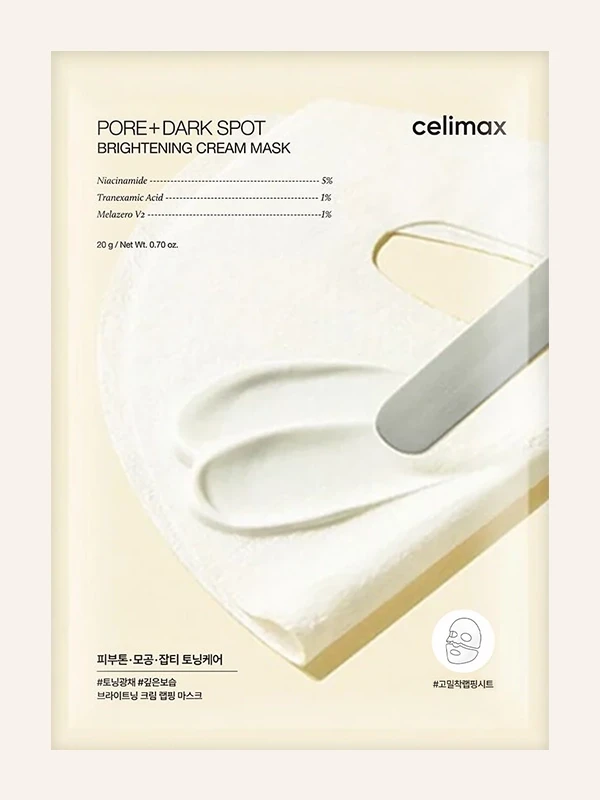 Celimax Pore+Dark Spot Brightening Cream Sheet maska 20 g