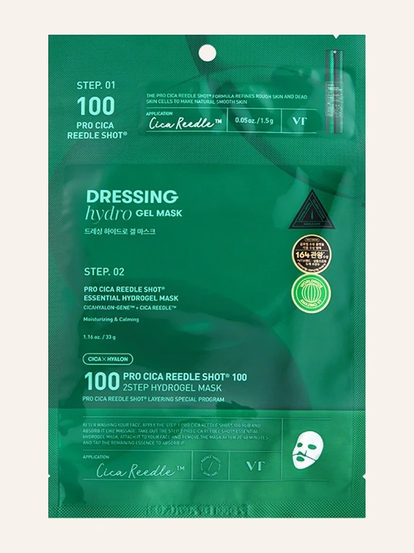 VT Cosmetics Pro Cica Reedle Shot 100 2-step Dressing Hydrogel maska 1,5 g + 33 g