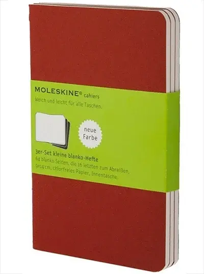 Moleskine Set dnevnika, 3 komada, Crveni