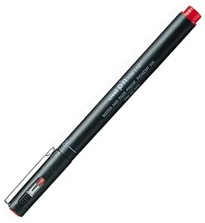 Uni Marker Pin 02-200, Crveni