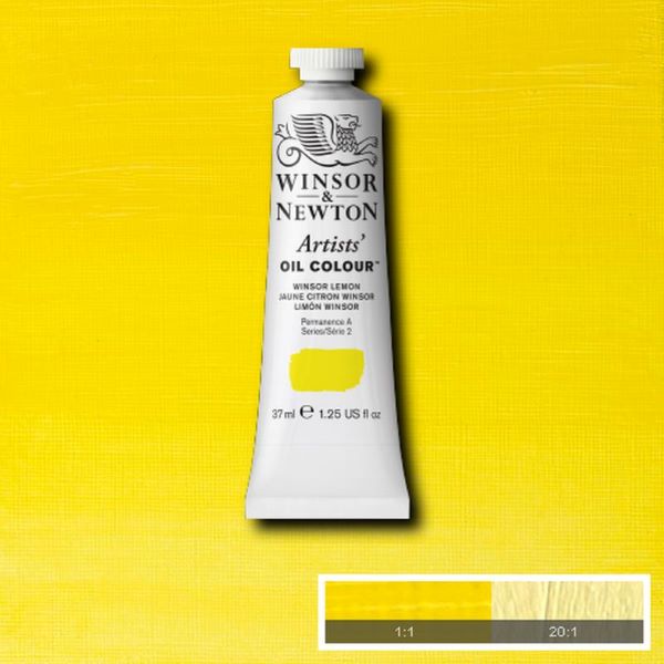 W&N Artists’ Oil Colour WN AOC 37ML WINSOR LEMON