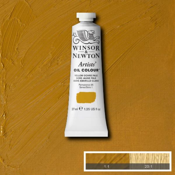 W&N Artists’ Oil Colour WN AOC 37ML YELLOW OCHRE PALE