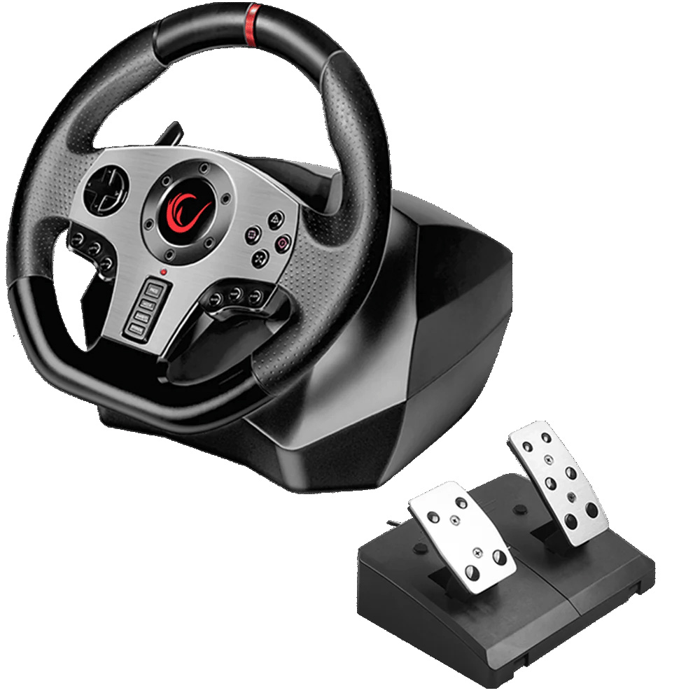 Rampage V900-S 6u1 gejmerski volan crni