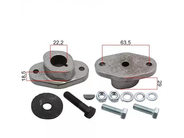 Nosač noža kosilice MTD - 22,2x10,4x18,5x29x63,5 mm