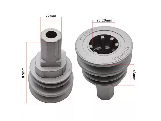 Nosač noža kosilice Castelgarden samohodne - 25,2x22x43