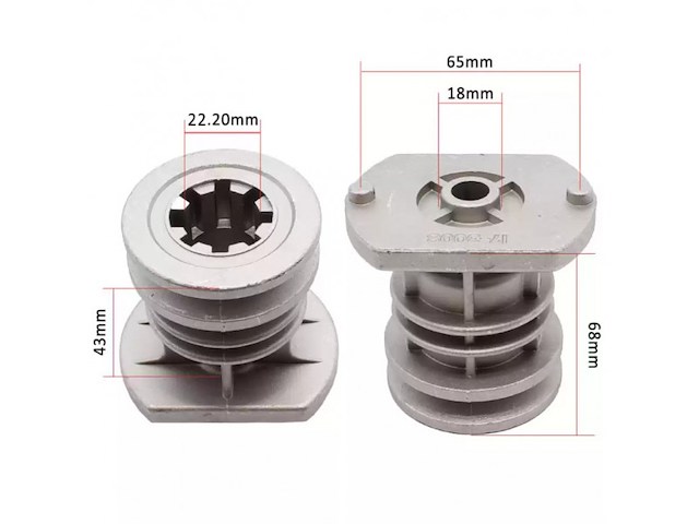 Nosač noža kosilice Castelgarden samohodne - 22,2x18x43