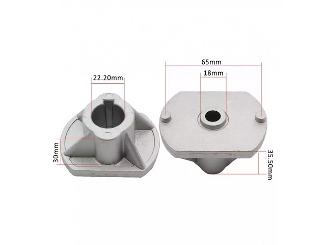 Nosač noža kosilice Castelgarden S474 - 22,2x18x30x35,5