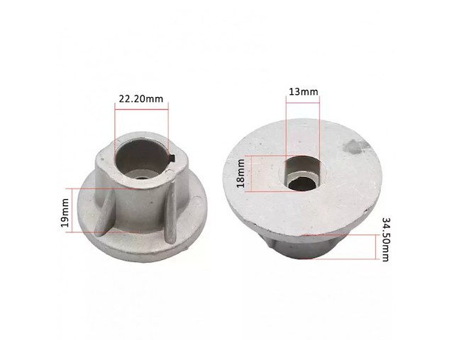 Nosač noža kosilice Castelgarden - 22,2x18x19x36x13 mm