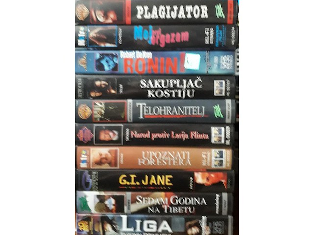 10 VHS KASETA sa FILMOVIMA u Odličnom Stanju