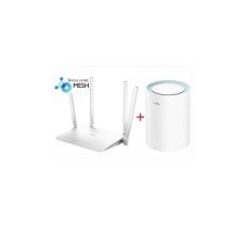 CUDY Cudy SET WR1300 AC1200 Dual Band 2.4+5Ghz MESH Ruter + M1300 1-pack AC1200 Dual Band MESH