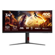 AOC CU34G4Z WQHD 3440x1440 Fast VA 240 Hz Curved Gaming Monitor
