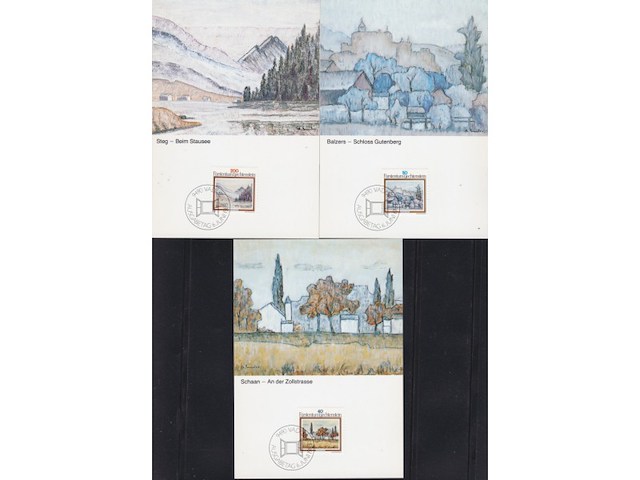 Lihtenštajn 1983 3 maksimum karte
