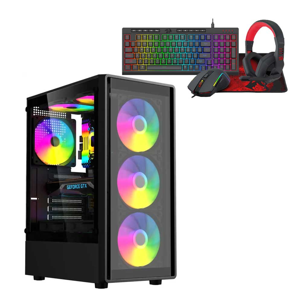 Starter II PC GAMING Ryzen 5 5500/DDR4 16GB/M.2 500GB/RX580 8GB + Redragon 4 in 1 Combo S149