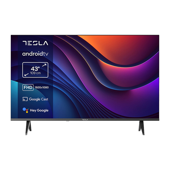 Televizor Tesla 43E635BFS, 43'', 1920x1080 Full HD, DVB-T/T2/C/S/S2, Android TV