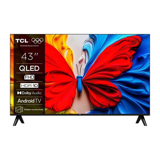 Televizor TCL 43S5K, 43'', 1920x1080 Full HD, QLED, DVB-T2/C/S2, Android TV
