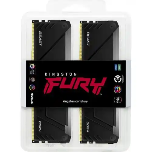 Memorija DDR4 64GB 3600MHz (2x32) Kingston Fury Beast RGB KF436C18BB2AK2/64