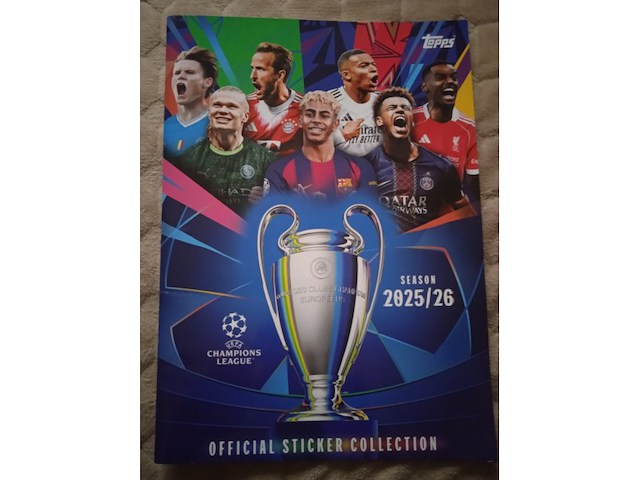Uefa Champions League 2025/26 Topps prazan album